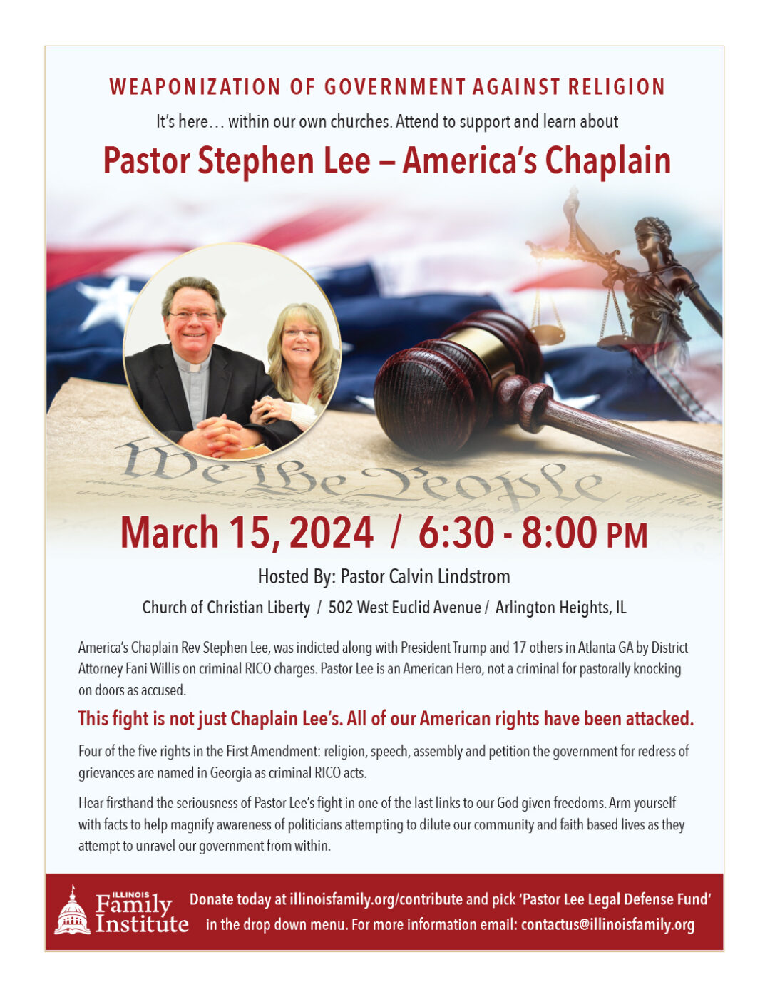 America's Chaplain: The Fight for the First Amendment - Illinois Family ...
